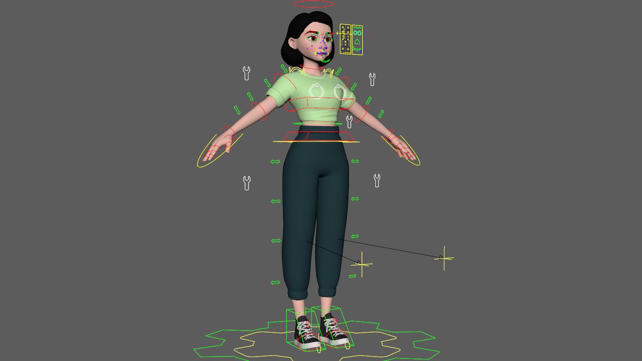 Diana by MRINAL SONI — Animation Rigs on anima.to