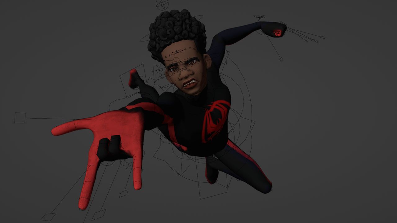 MILES MORALES : ACROSS THE SPIDER-VERSE RIG FOR BLENDER — Animation ...